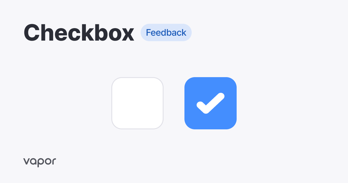 Checkbox - Vapor UI